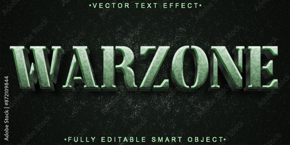 Green Military Army Worn Warzone Vector Fully Editable Smart Object ...