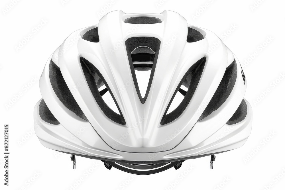 A high-quality cycling helmet featuring a secure fastening system and a ...