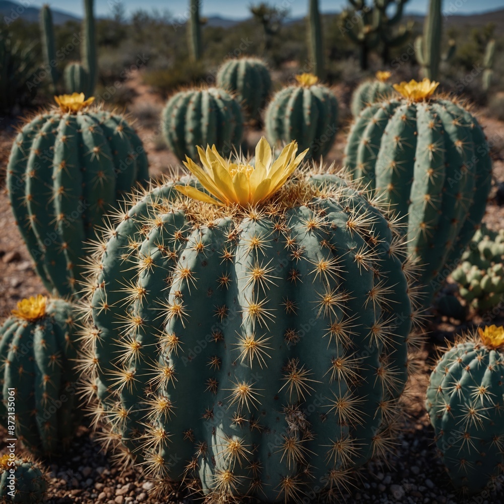 Prickly Wonders: The Fascinating Forms of Desert Cacti Stock Photo ...