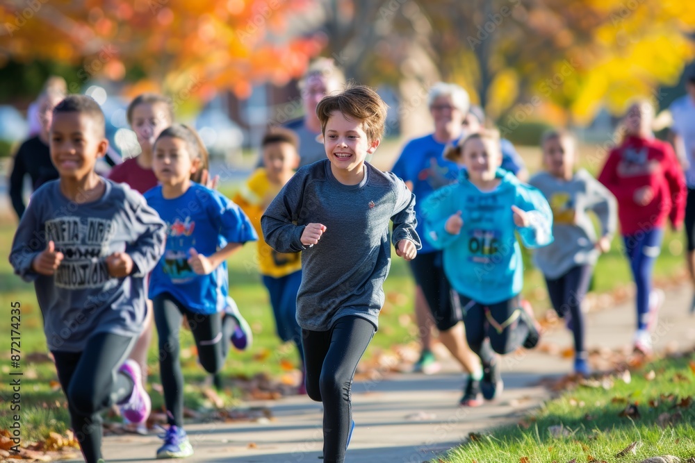 Community Fun Run Promoting Physical Fitness and Community Spirit in ...