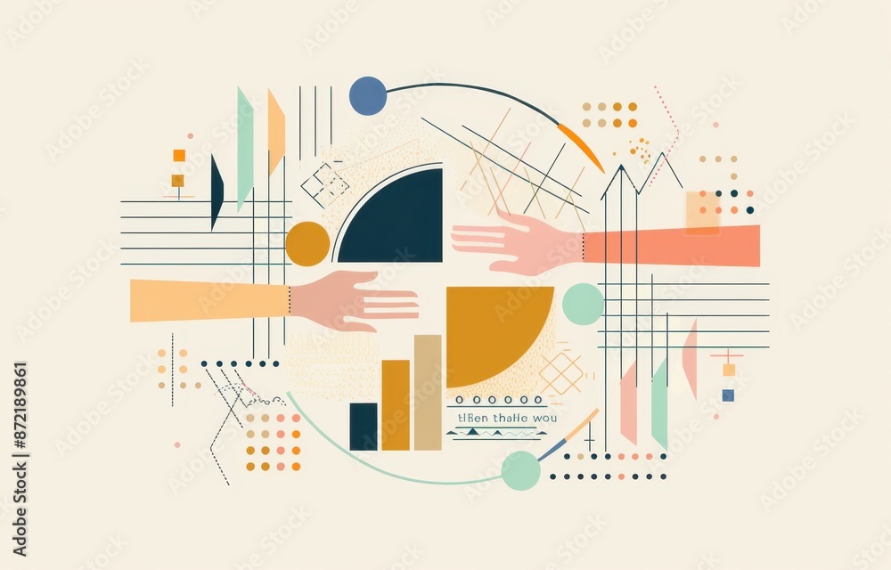 hands reaching towards each other, forming two distinct parts that ...