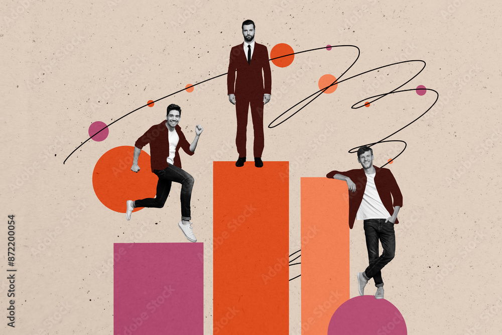 Composite trend artwork sketch image collage of money graphics ...