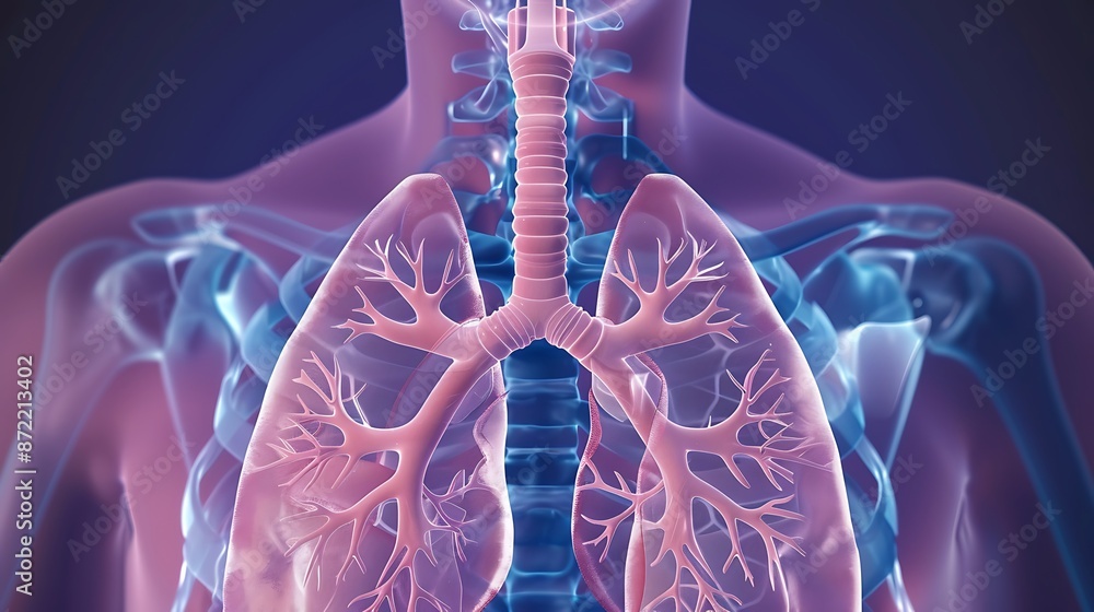 Infographic on the Human Respiratory System, Detailing the Nose ...