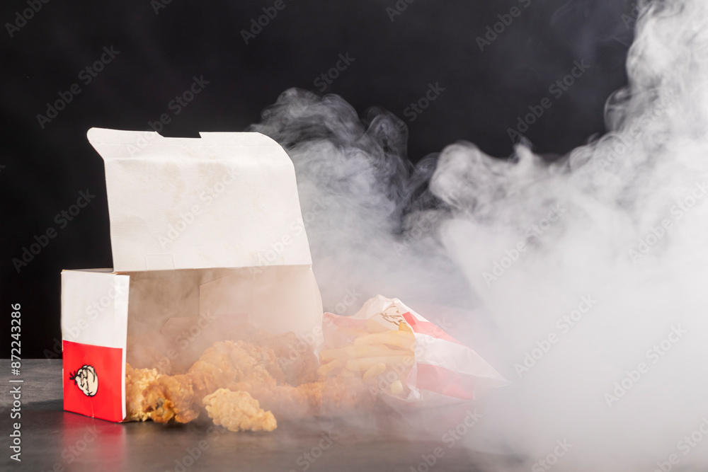 Minsk, Belarus June 19, 2024: black background, night. Lots of hot ...