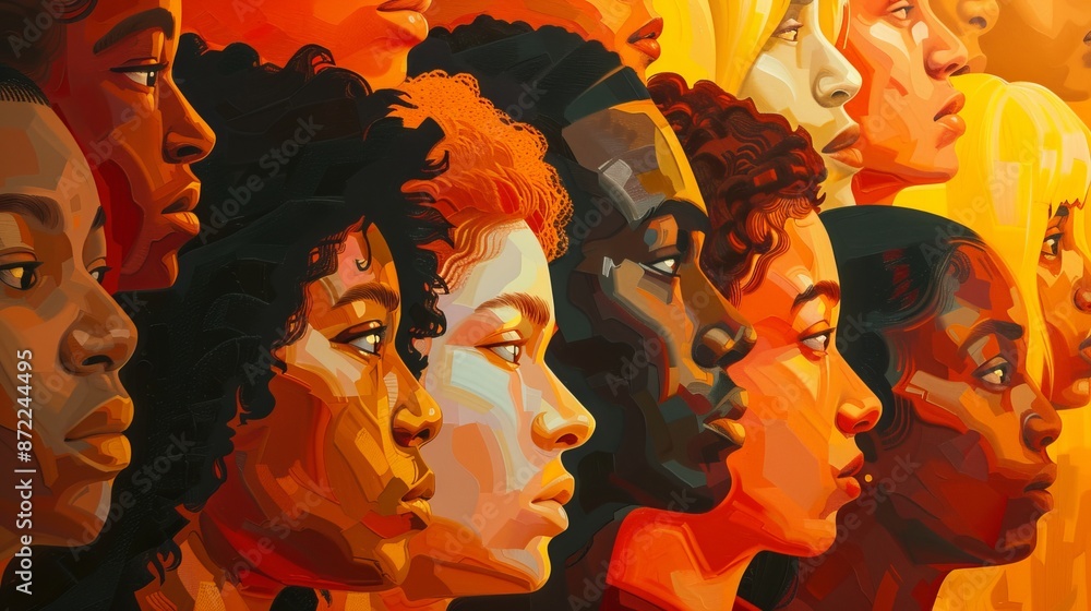 Symbolic imagery representing the intersectional identities Stock ...