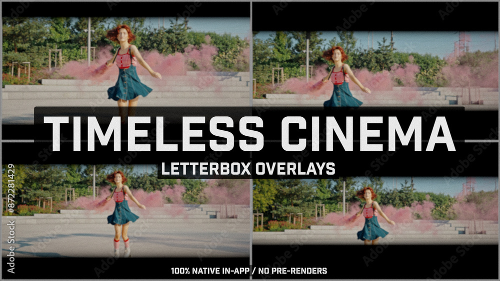 Timeless Cinema LetterBox Overlays Stock Template | Adobe Stock