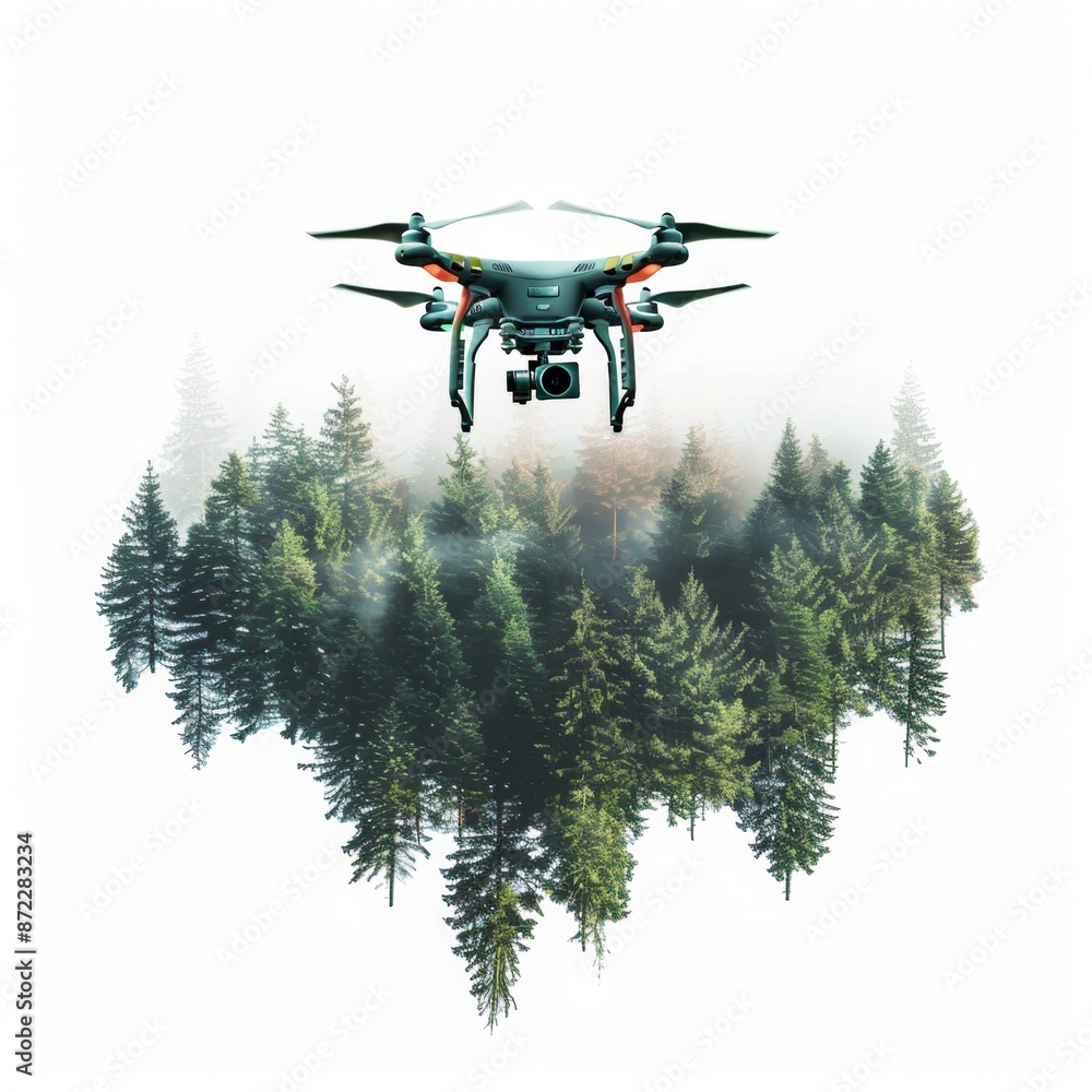 Promoting Sustainable Agriculture: Drones Spreading Organic Fertilizers ...