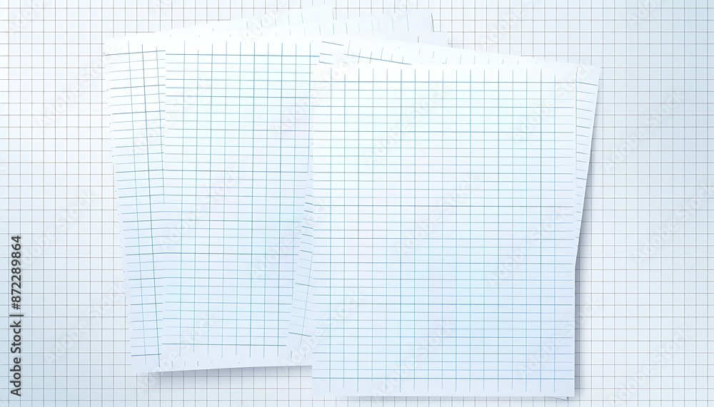 High-resolution vector design of square lined paper blank sheets set ...