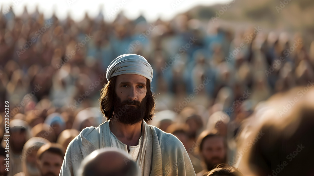 The Title of the Sermon on the Mount by Jesus Draws a Large Crowd's ...
