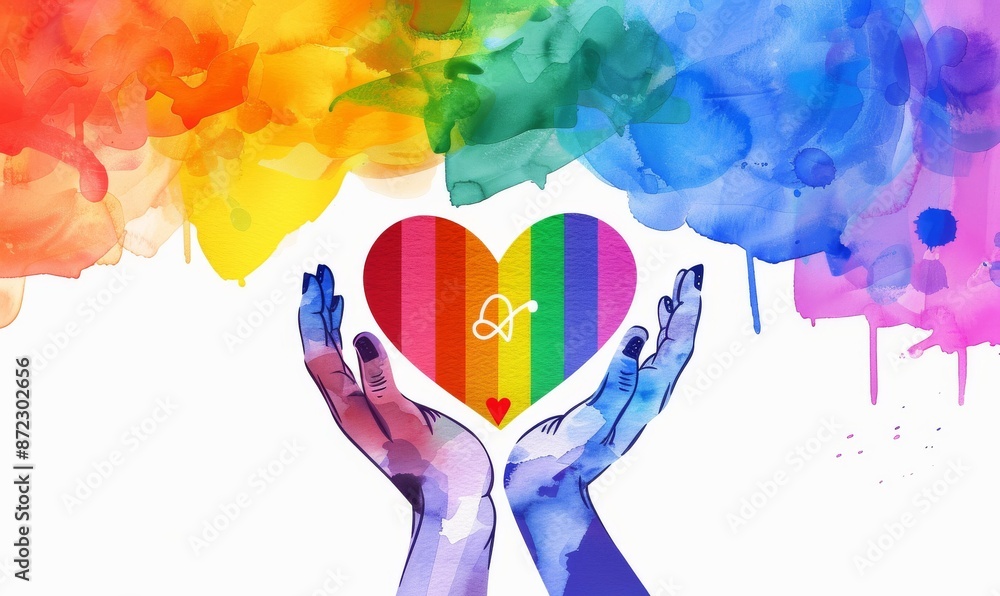 Pride month lgbt gay flag rainbow background lgbtq day poster. Month ...