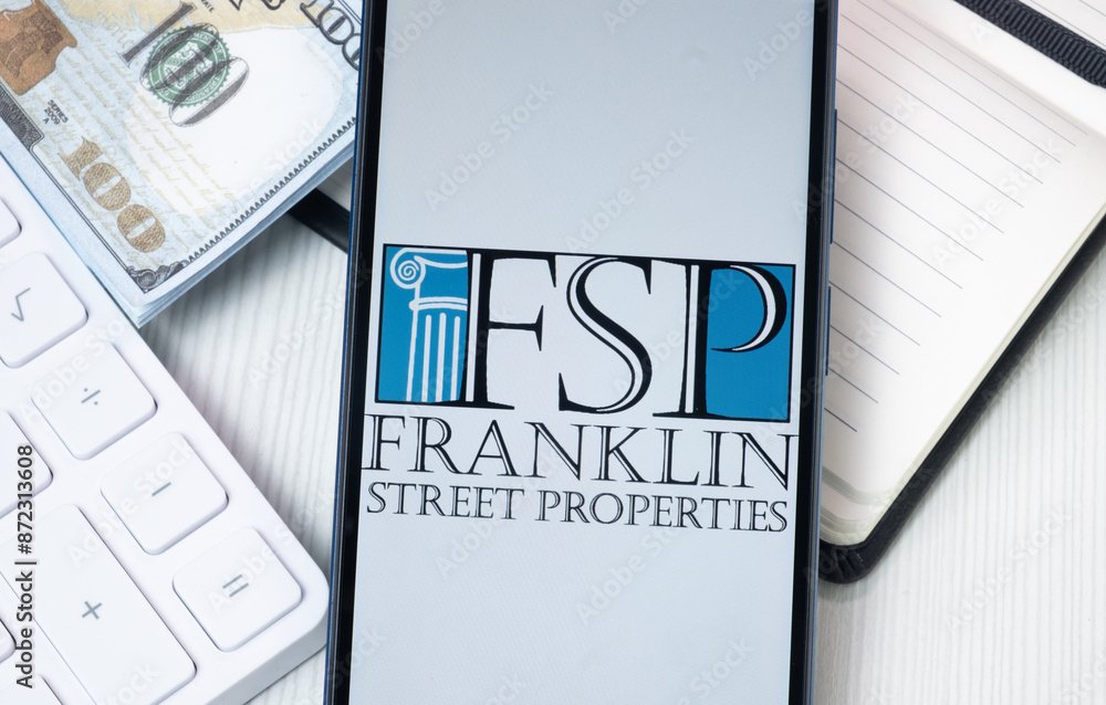 New York, USA - 30 June 2024: Franklin Street Properties Logo on Phone ...
