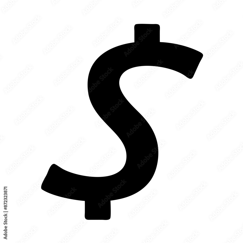 dollar sign, currency icon, financial symbol, money sign, dollar mark ...
