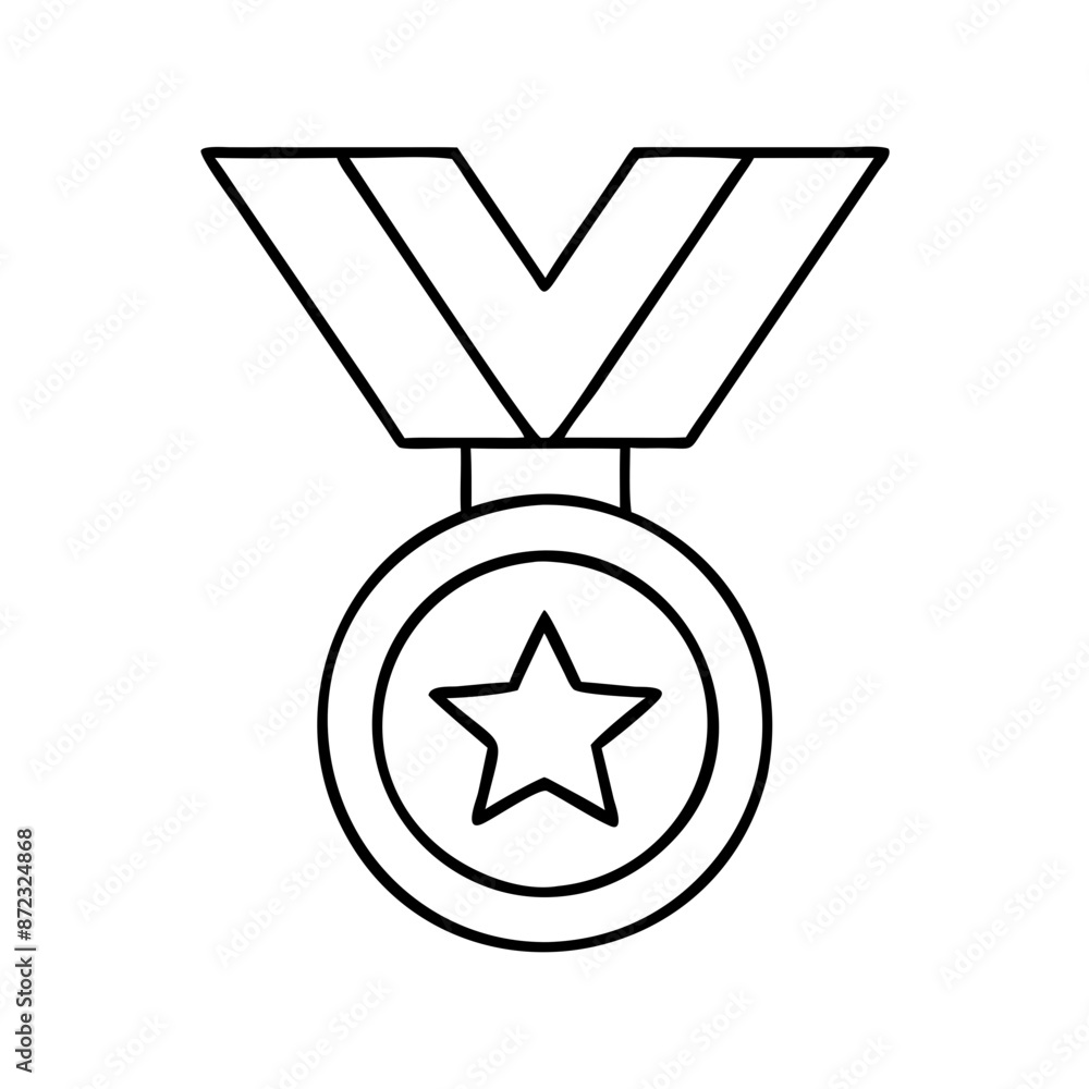 Vetor de medal, award, trophy, achievement, winner, honor, recognition ...