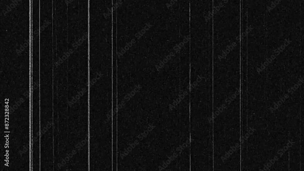 TV noise of VHS tape, no signal. White static noise screen flickers ...