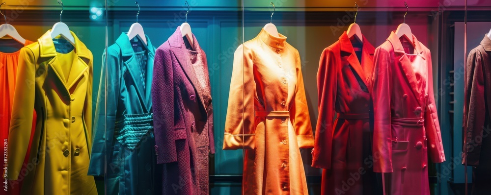 AI-driven fashion industry automation, futuristic clothing design and ...