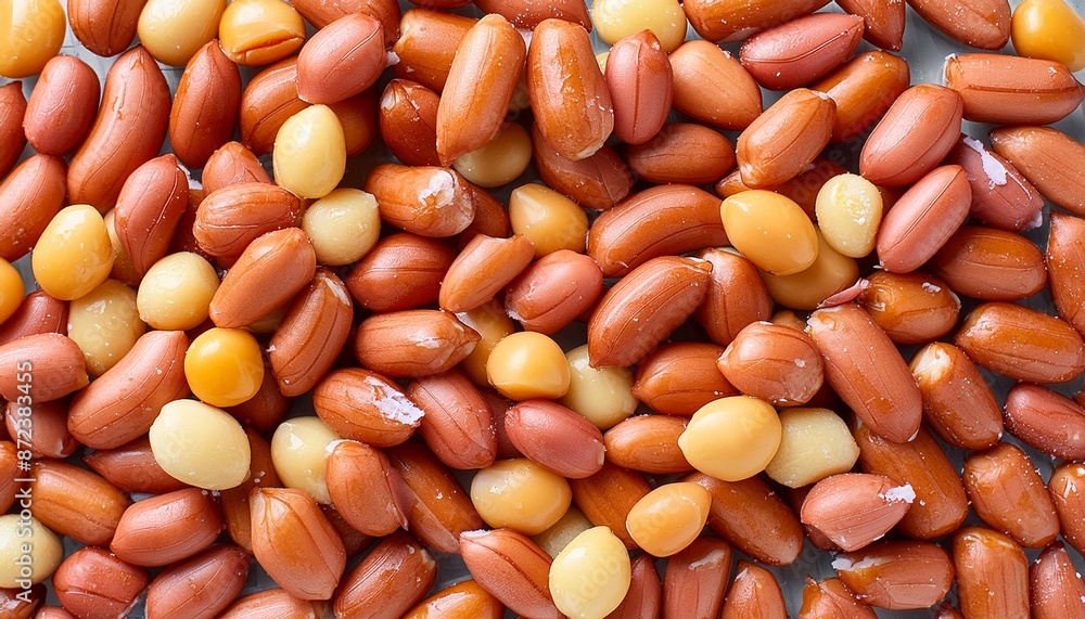 peanut snack groundnut background pattern closeup whole peanut roasted ...