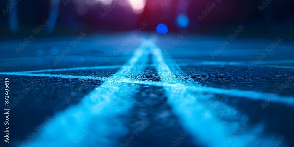 Chalk outline on pavement signifies crime scene as forensic scientist ...