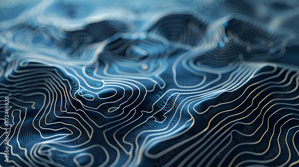 Abstract topographic map background with contour lines , topography ...