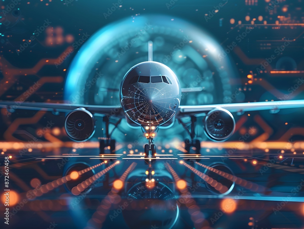 Discover the latest trends in aerospace technology., clean background ...