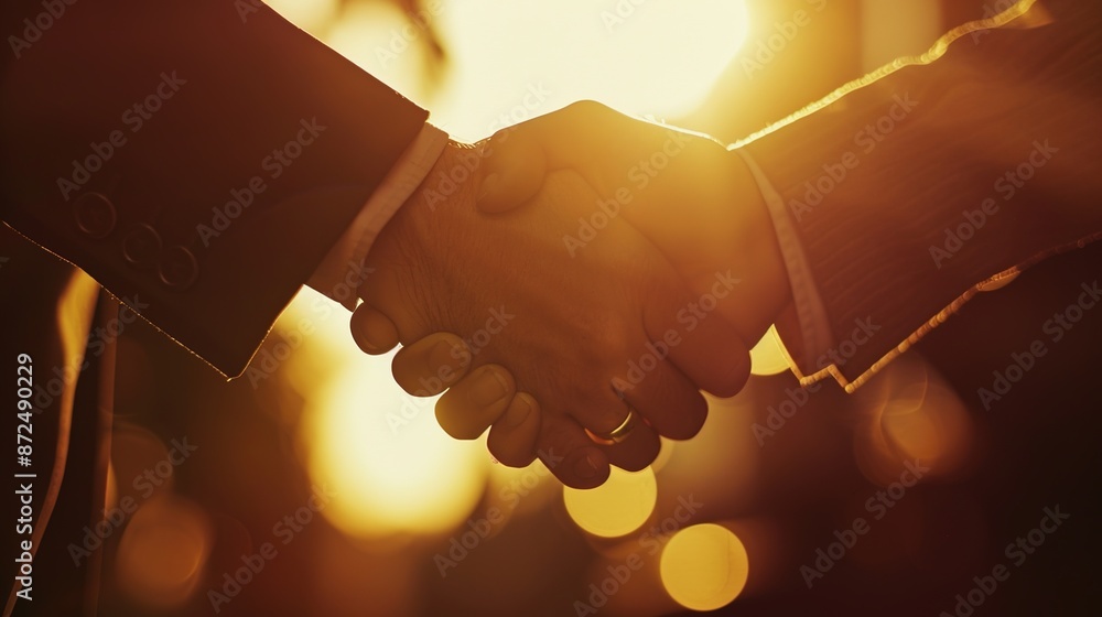 Embracing the Warmth of Sunny Days: A Heartfelt Handshake Sealing a ...