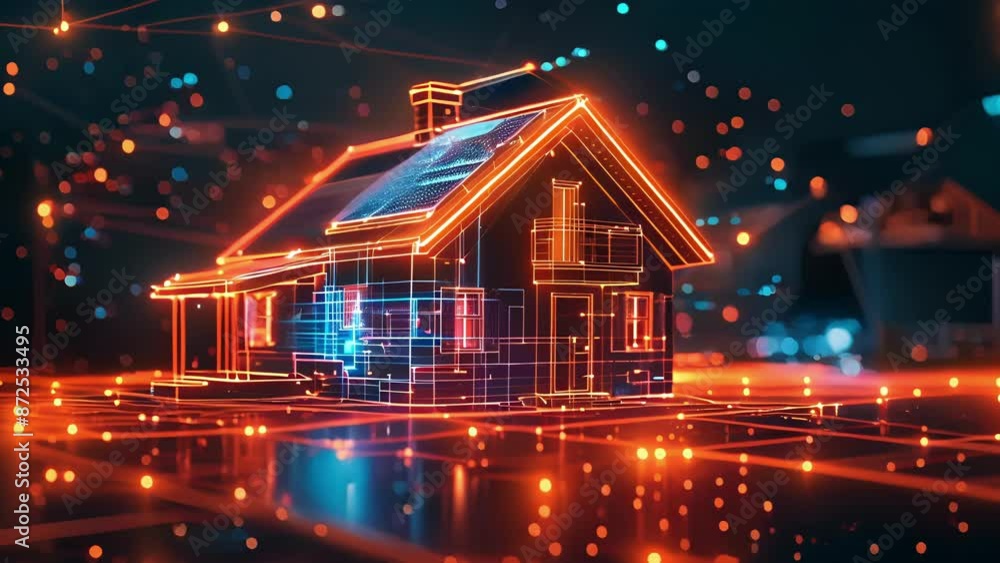 In a smart home different household devices are connected through a 5G ...