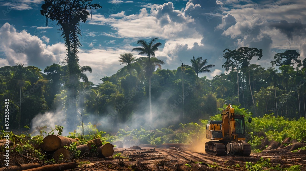 Deforestation in the Amazon rainforest, exacerbated by climate change ...