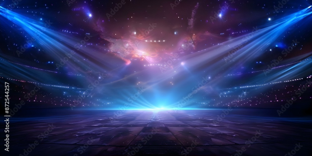 Immersive virtual concerts at a grand amphitheater. Concept Virtual ...