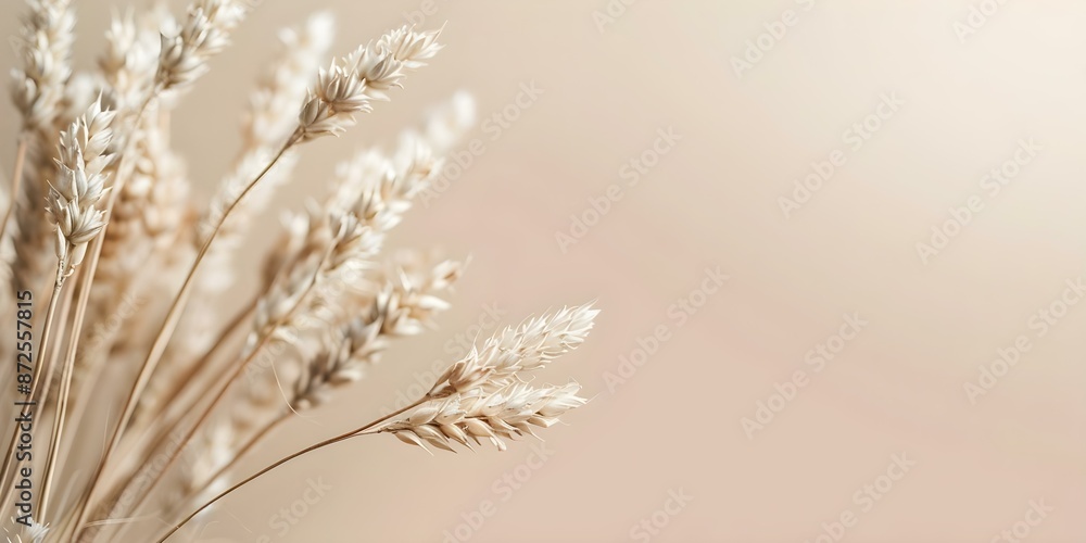 The Parable of the Wheat and Weeds Beige Background with Copyspace ...