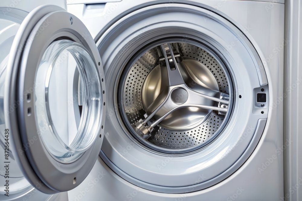 Washing Machine Close Up - Close-up photo of a washing machine door ...