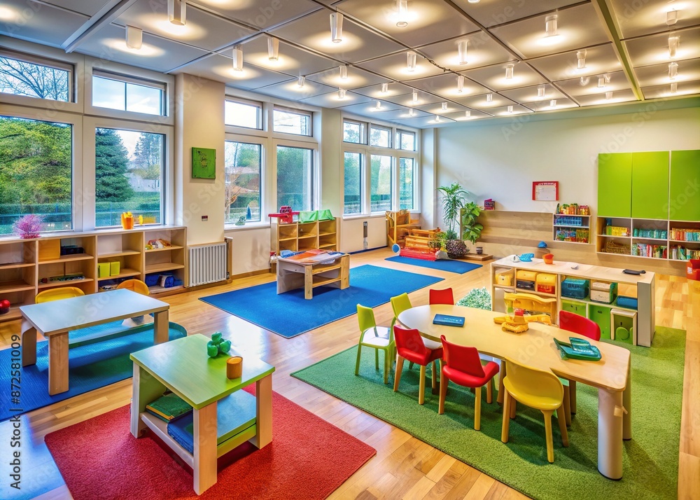 Colorful daycare center features sustainable building materials ...