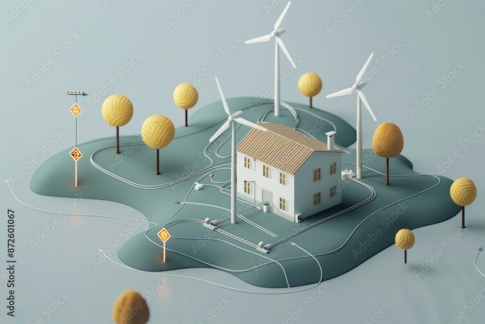Step-by-step infographic of how wind energy is generated, from wind ...