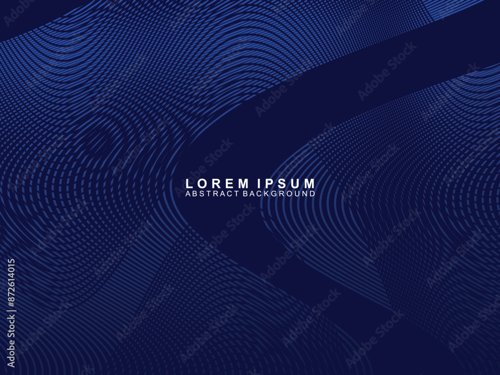 Waving Particle Technology Background Design. Abstract wave moving ...