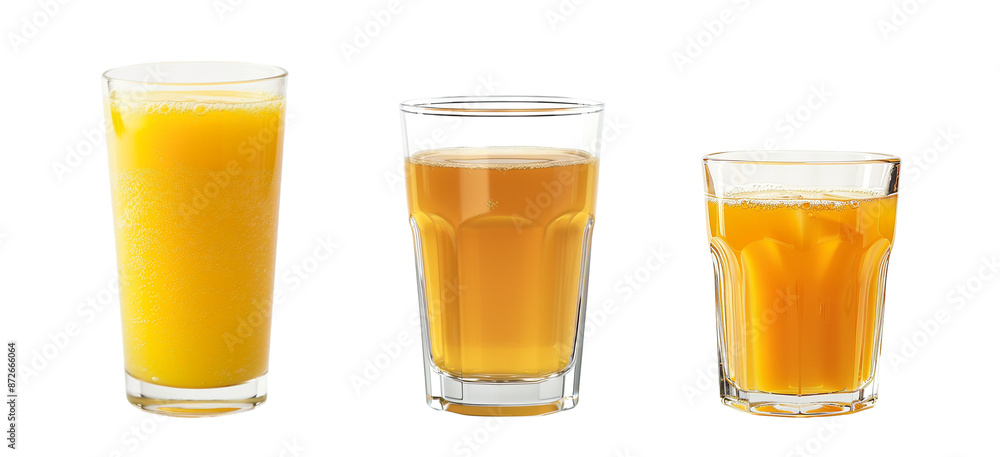 Freshly pressed fruit and vegetable juice on transparent background ...