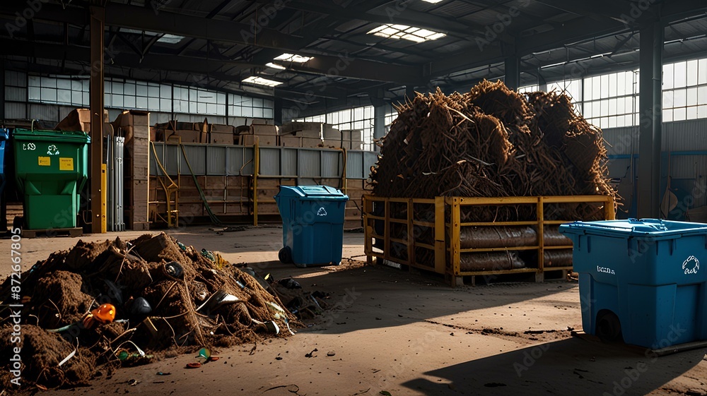 Circular Economy Recycling and Waste Management, Illustrate the ...