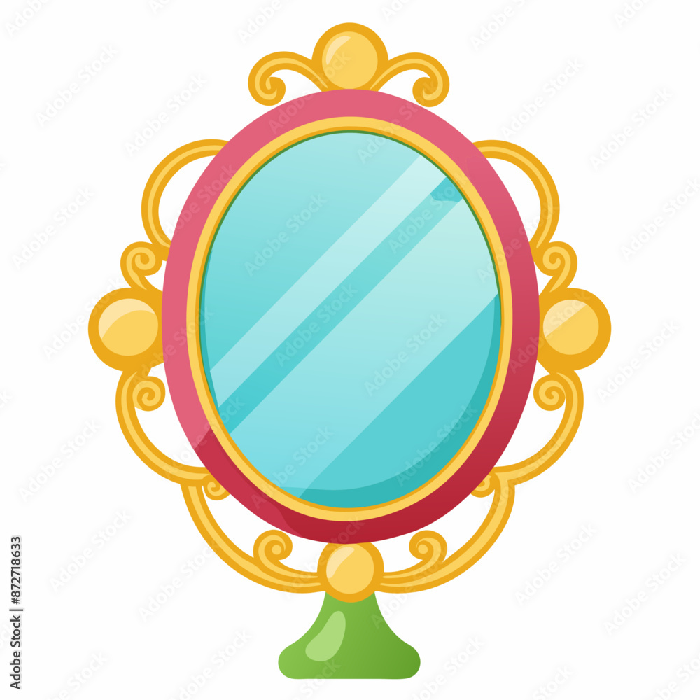 mirror clipart cartoon Illustration drawing Stock Vector | Adobe Stock