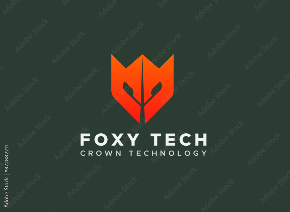 Introducing the Fox Crown Technology Logo Design, this logo used for ...