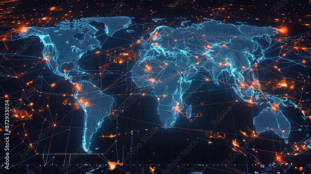 6. Interactive map displaying global 5G network expansion, with ...