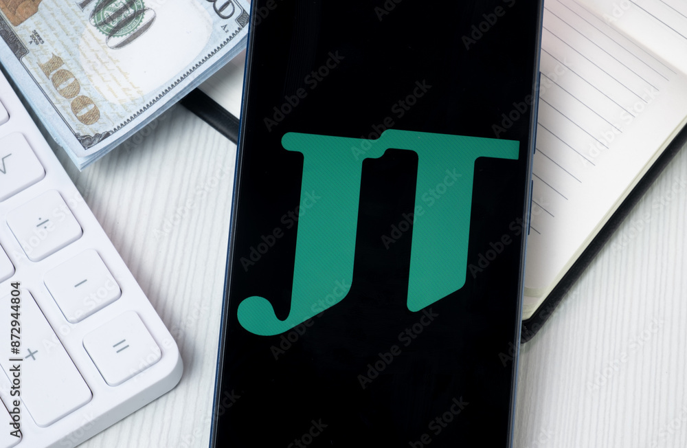 New York, USA - 30 June 2024: Japan Tobacco Logo on Phone Screen, JT ...
