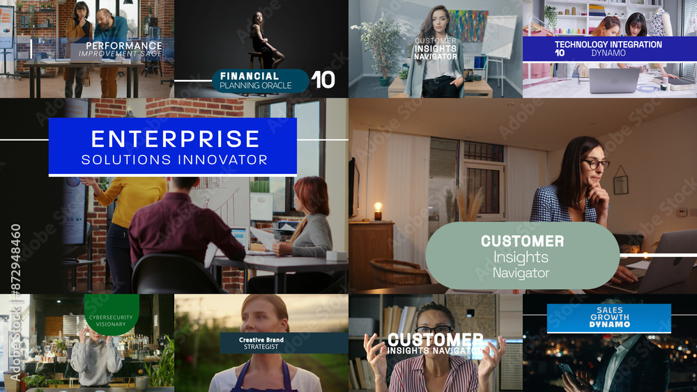 Executive Intro | 10 Motion Titles with Control Panels Stock Template ...