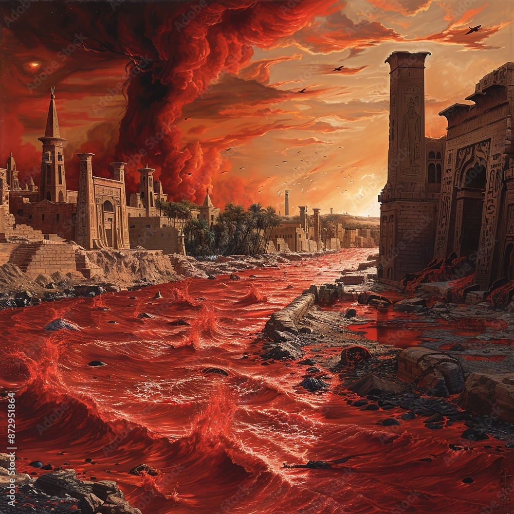 Experience the dramatic depiction of the biblical Plague of Egypt with ...