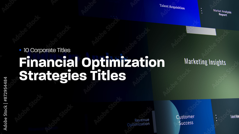 Financial Optimization Strategies Titles | 10 Motion Titles with ...