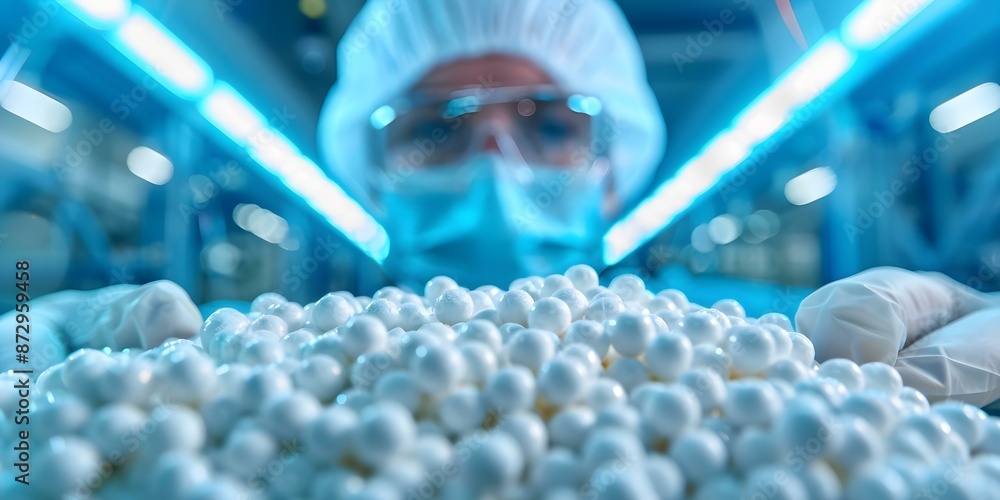 Supervising bioplastic pellet production on automated assembly line in ...