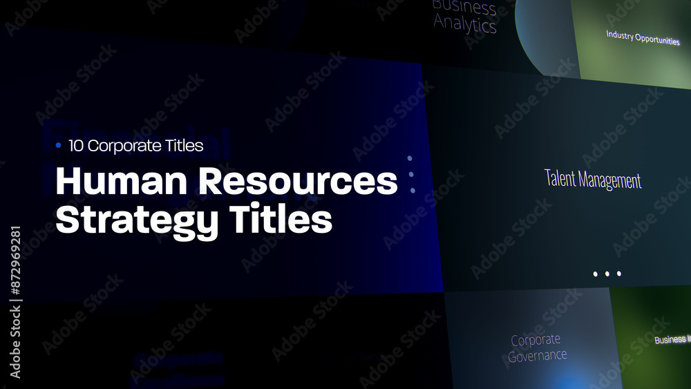 Human Resources Strategy Titles | 10 Motion Titles with Control Panels ...