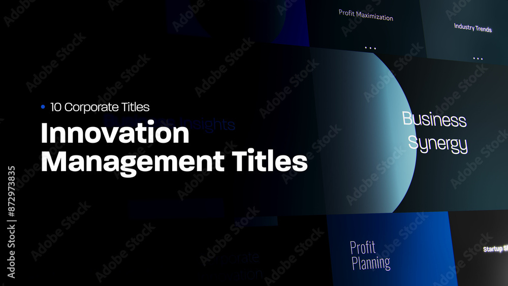 Innovation Management Titles | 10 Motion Titles with Control Panels ...