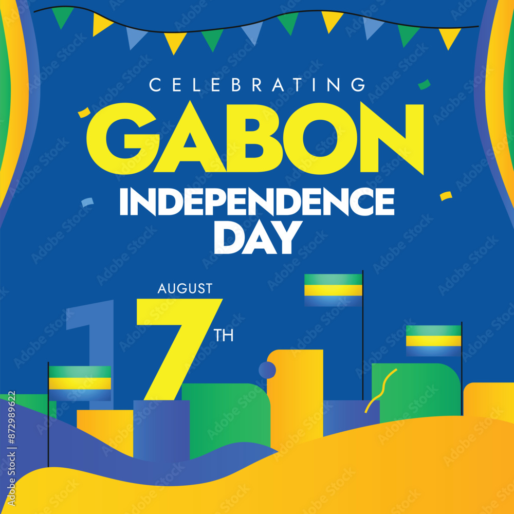 Gabon Independence Day. 17th August Independence day of Gabon ...