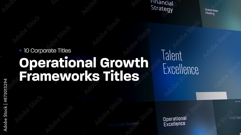 Operational Growth Frameworks Titles | 10 Motion Titles with Control ...
