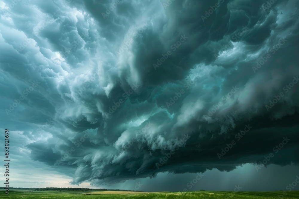 The heavy storm was inevitable as the dramatic sky filled with ...