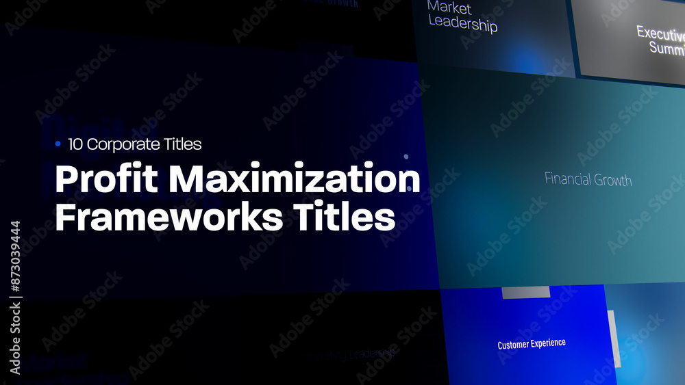 Profit Maximization Frameworks Titles | 10 Motion Titles with Control ...
