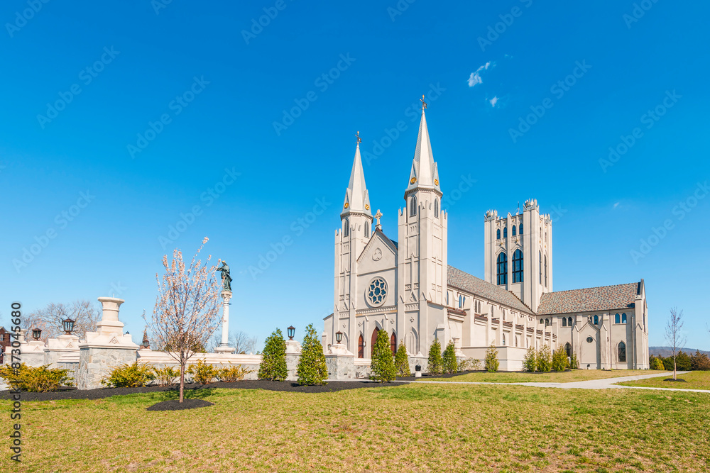 Exterior view of Roman Catholic Christ the King Chapel in the campus of ...