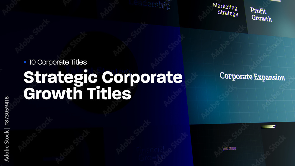 Strategic Corporate Growth Titles | 10 Motion Titles with Control ...